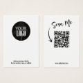 Simple Business Logo QR Code Minimalist | Zazzle