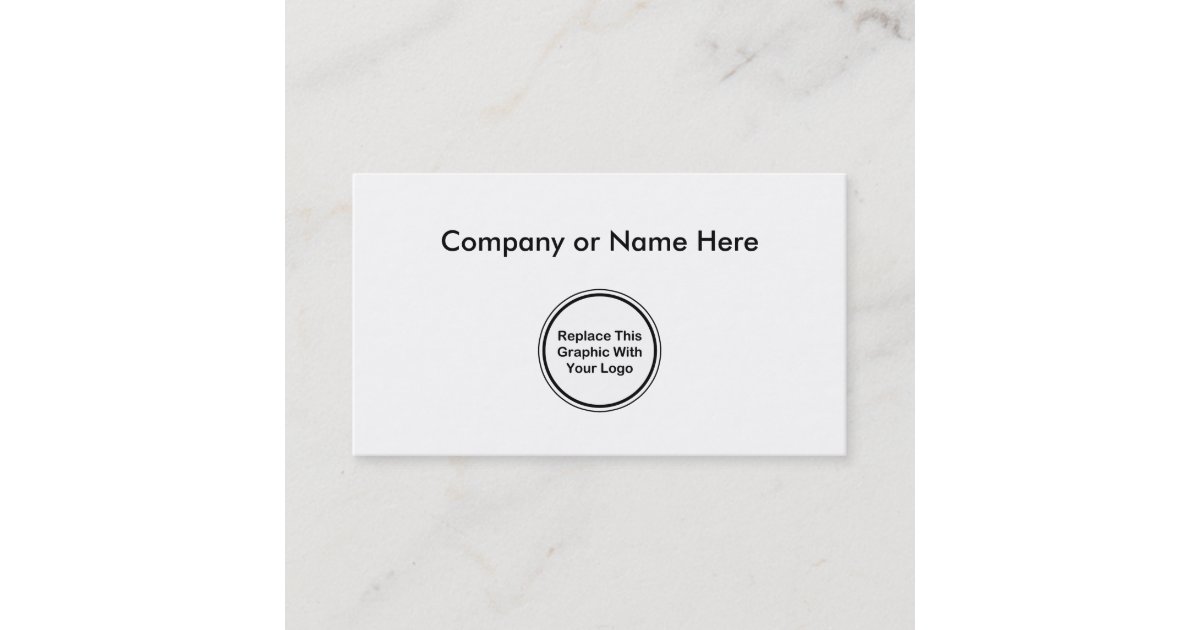 Simple Business Logo Template Business Card | Zazzle