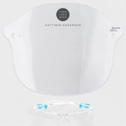 Simple Business Logo Template Name Male Face Shield | Zazzle