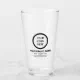 Simple Business Promotion Custom Logo Pint Glass | Zazzle