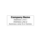 Simple Business Return Address Self-inking Stamp | Zazzle