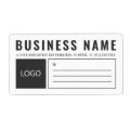 Simple Business Square Logo Mailing Shipping Label | Zazzle