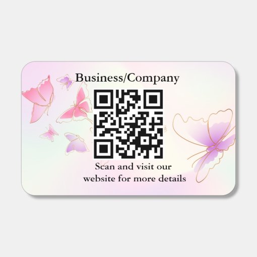 Simple butterfly bridal shower QR code Matchboxes | Zazzle