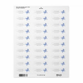 Simple Butterfly Funeral Return Address Label | Zazzle