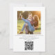 Simple Calendar Calligraphy Two Photo QR Code Invi Invitation | Zazzle