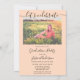 Simple Calligraphy Pastel Peach Graduation 2 Photo Invitation | Zazzle