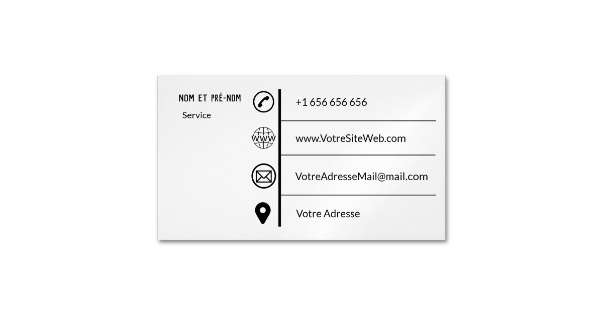 Simple calling card | Zazzle