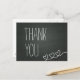 Simple Chalkboard Thank You Post Card | Zazzle