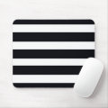 Simple Chic Classic Black And White Striped Cool Mouse Pad | Zazzle