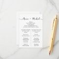 Simple Chic Custom Entourage list wedding Enclosure Card | Zazzle