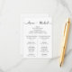 Simple Chic Custom Entourage list wedding Enclosure Card | Zazzle