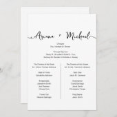 Simple Chic Custom Entourage list wedding Invitation | Zazzle