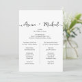 Simple Chic Custom Entourage list wedding Invitation | Zazzle