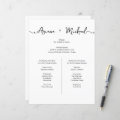 Simple Chic Custom Entourage list wedding large | Zazzle