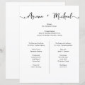 Simple Chic Custom Entourage list wedding large | Zazzle