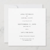 Simple Chic Save the Date Wedding Invite Template | Zazzle