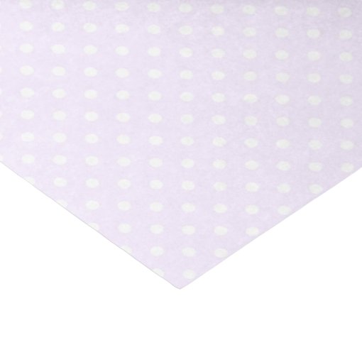 Simple Chic White Polkadots Pattern On Pale Violet Tissue Paper | Zazzle