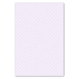 Simple Chic White Polkadots Pattern On Pale Violet Tissue Paper | Zazzle