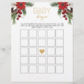 Simple Christmas Two-Sided Bingo Baby Shower Games | Zazzle
