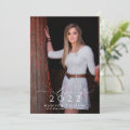 Simple Class of 2022 Pink 2 Photo Graduation Party Invitation | Zazzle