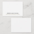 Simple Classic Business Note Card | Zazzle