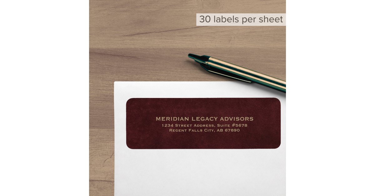 Simple Classic Business Return Address Label | Zazzle