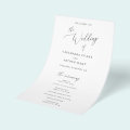 Simple Classic Elegant Budget Wedding Program Flyer | Zazzle