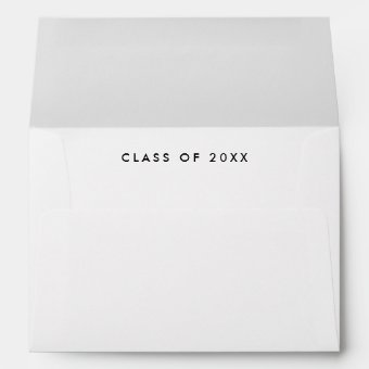 Simple Classic Faux Gold | Graduation Envelope | Zazzle