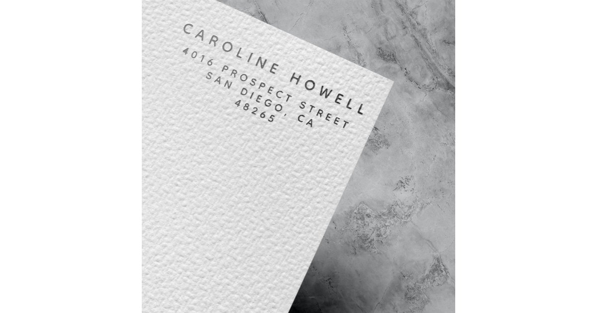 Simple Classic Modern Return Address Minimalist Self-inking Stamp | Zazzle