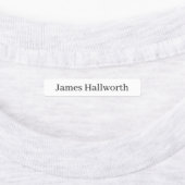 Simple Classy Name Editable Text Waterproof Labels | Zazzle