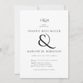 Simple & Classy Wedding Invitation | Zazzle