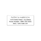 Simple & Clean Address Information Self-inking Stamp | Zazzle