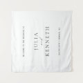Simple Clean Elegant Wedding Welcome Sign Tapestry | Zazzle