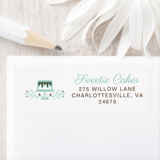 Simple, Clean & Minimal Style Bakery Cake Logo Label | Zazzle.com