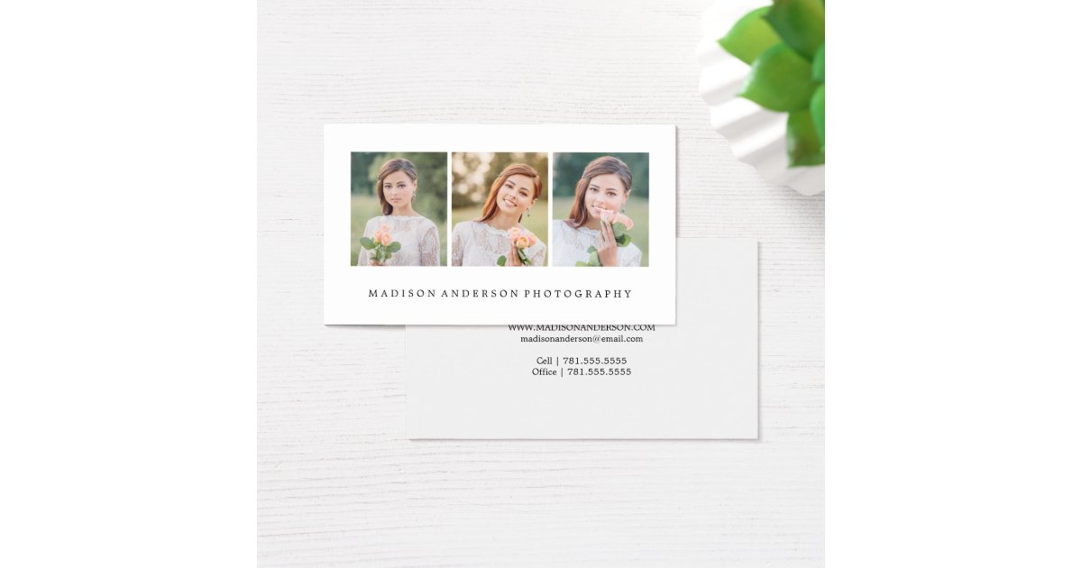 Simple & Clean | Photography Business Cards | Zazzle