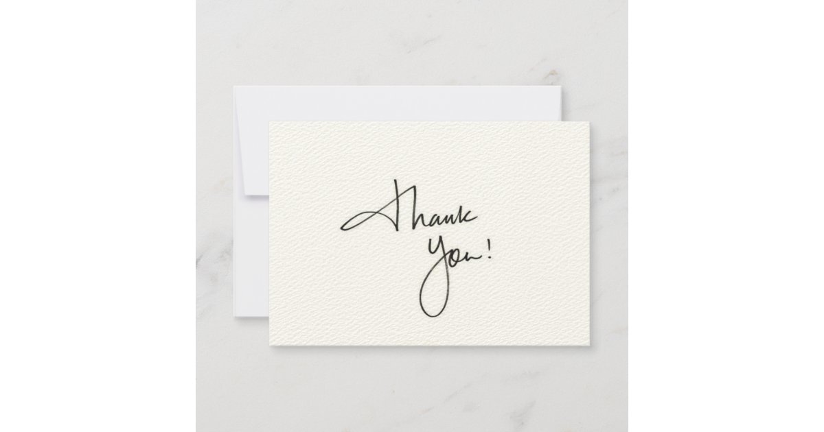 Simple & Clean Thank You Card for Professionals | Zazzle