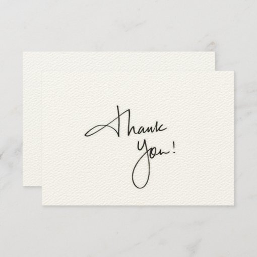Simple & Clean Thank You Card for Professionals | Zazzle