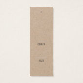 Simple Clothing Boutique Kraft Swing Price Tag | Zazzle