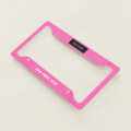 Simple Company Business Logo Branded Hot Pink License Plate Frame | Zazzle