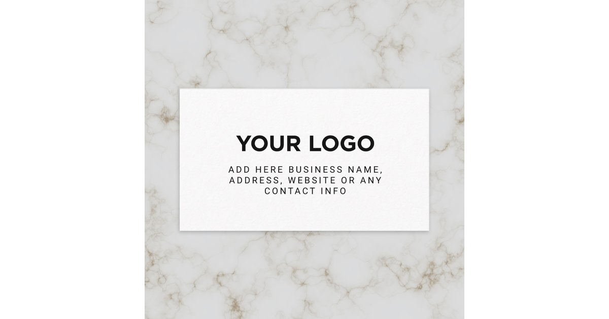 Simple Company Logo Business Card | Zazzle