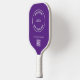 Simple Company Team Logo QR Code Purple Pickleball Paddle | Zazzle