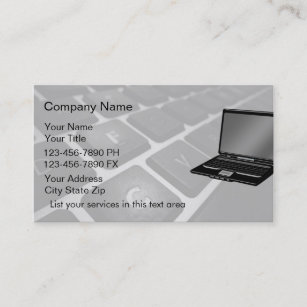 Laptop Business Cards - Business Card Printing | Zazzle