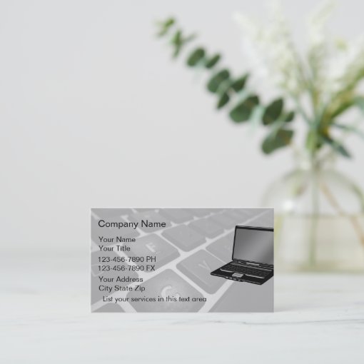 Simple Computers Business Cards | Zazzle