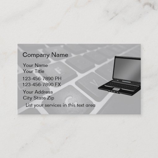 Simple Computers Business Cards | Zazzle