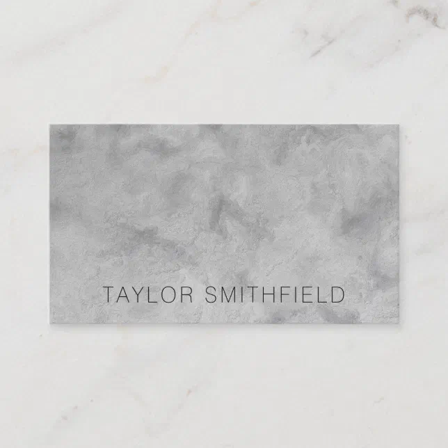 Simple Concrete Texture Business Card | Zazzle