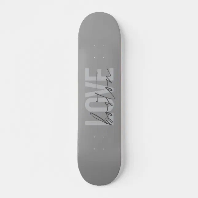 Simple, cool, modern, urban design of Love Boston Skateboard | Zazzle