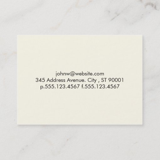 Simple | Cream Business Card | Zazzle