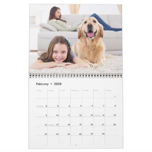 Simple Create Your Own Modern Personalized Photo Calendar | Zazzle