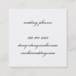 Simple Cursive Square Business Card | Zazzle