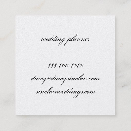 Simple Cursive Square Business Card | Zazzle